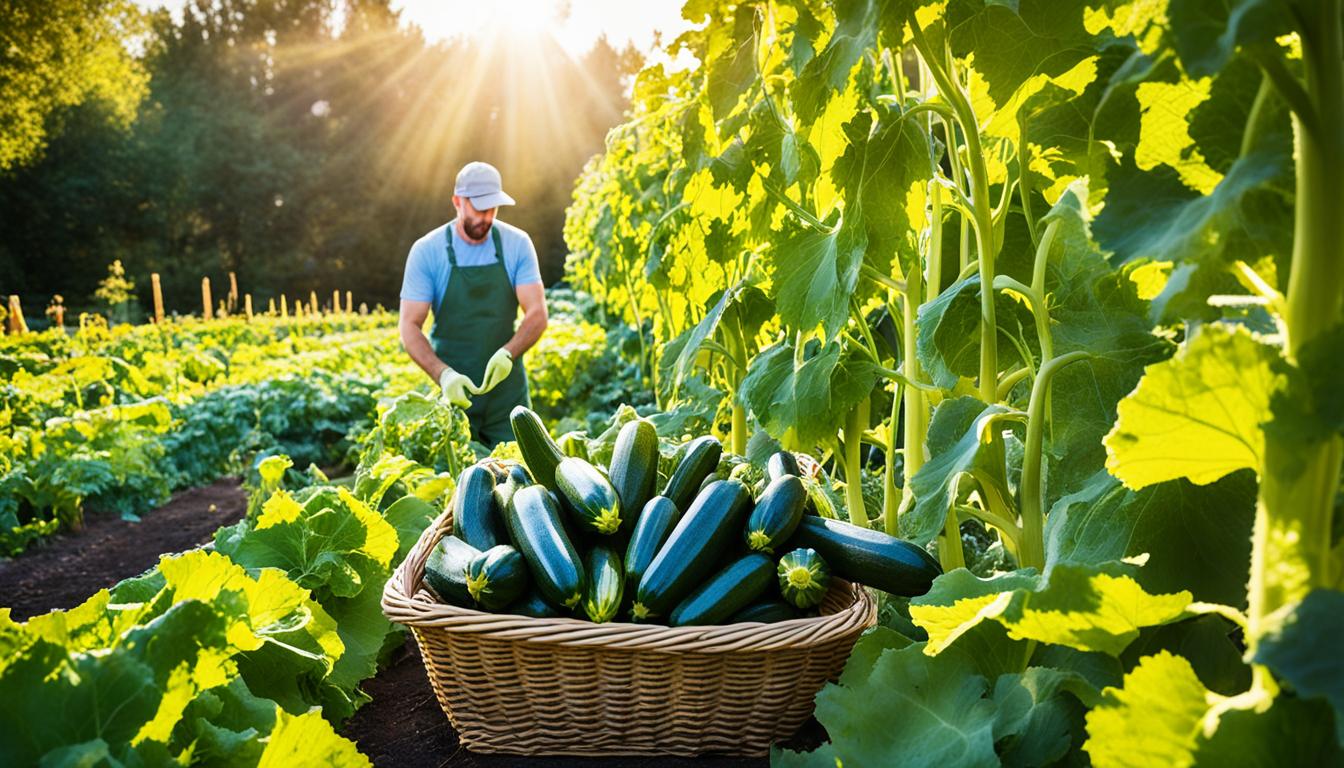 Fabelhafte Anbau Von Zucchini Bild