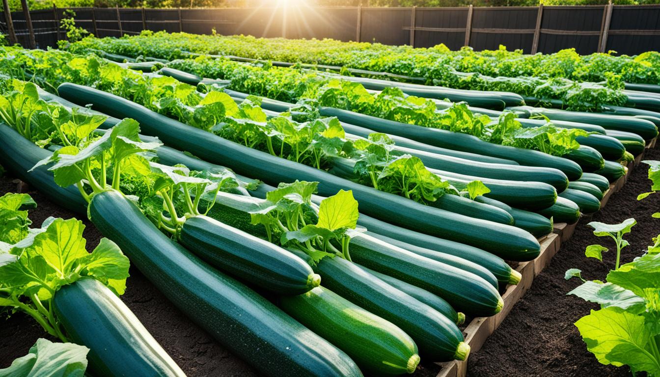 Fabelhafte Anbau Von Zucchini Bild